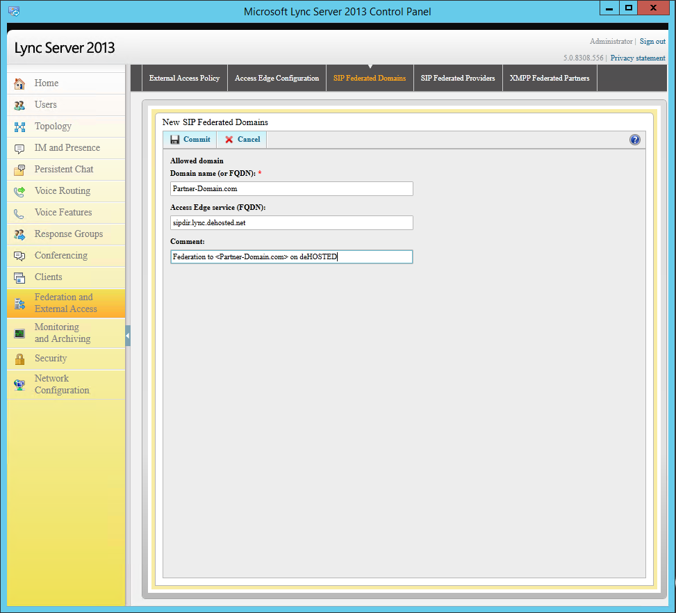 Federation von Skype for Business / Lync On-Premise zu deHOSTED Skype ...